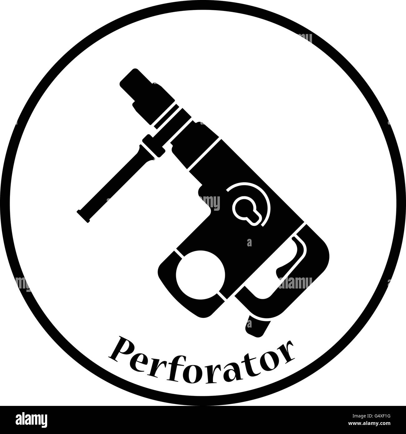 Perforator vector vectors hi-res stock photography and images - Alamy