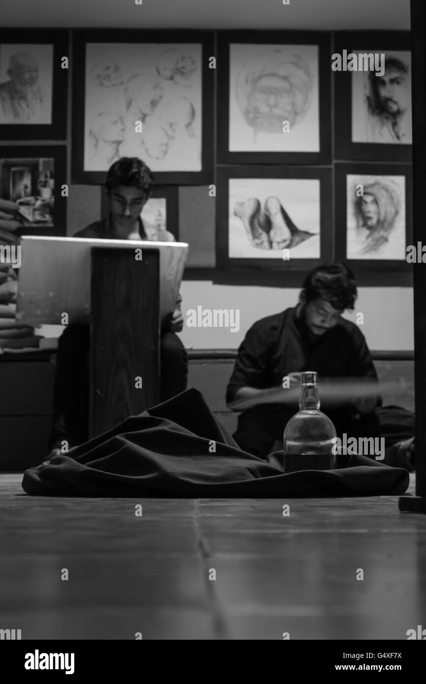 Students art Black and White Stock Photos & Images - Alamy