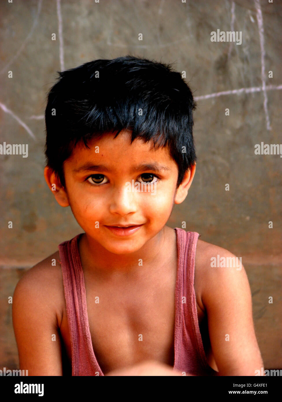 Cute Innocent Indian Boy Stock Photo - Alamy