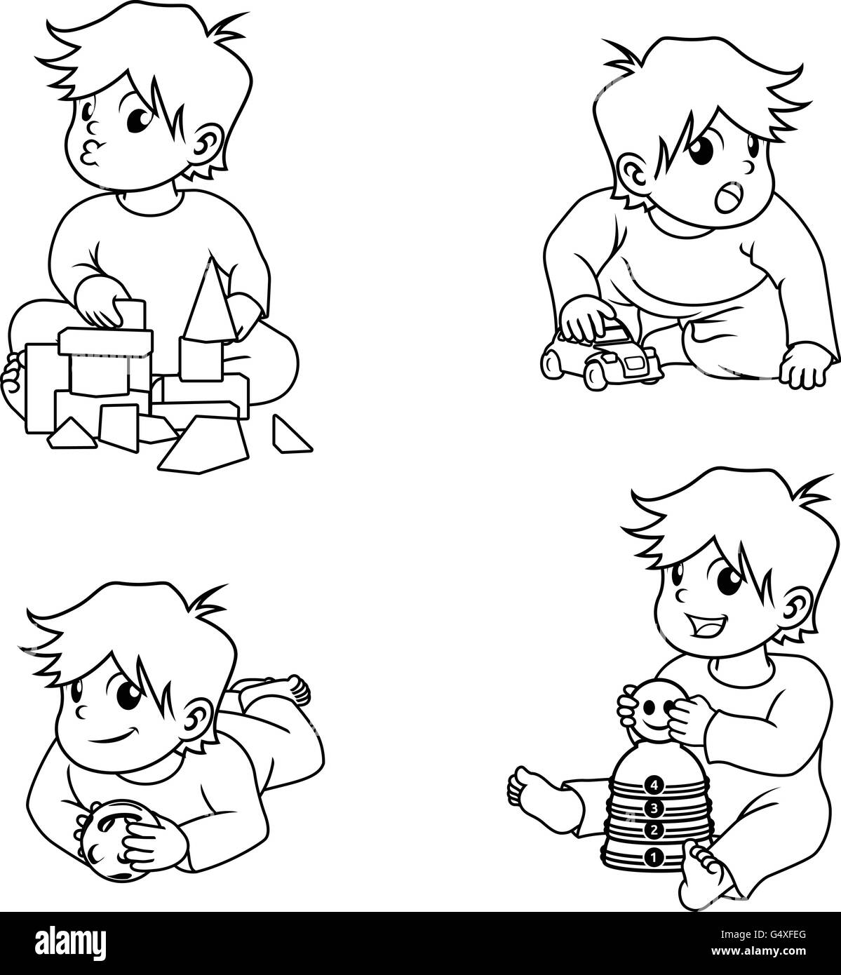 Babies fun Black and White Stock Photos & Images - Alamy