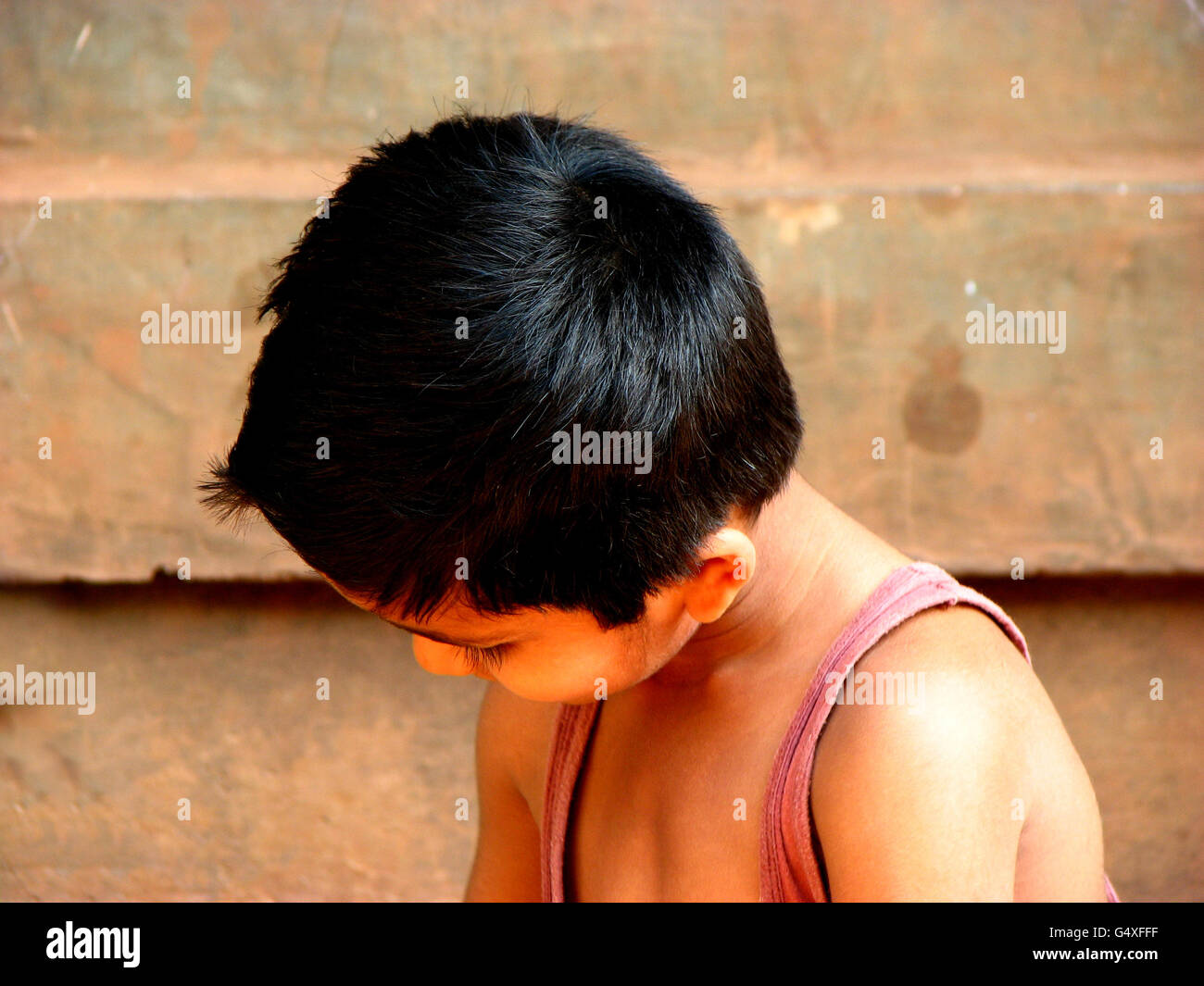 Cute Innocent Indian Boy Stock Photo - Alamy