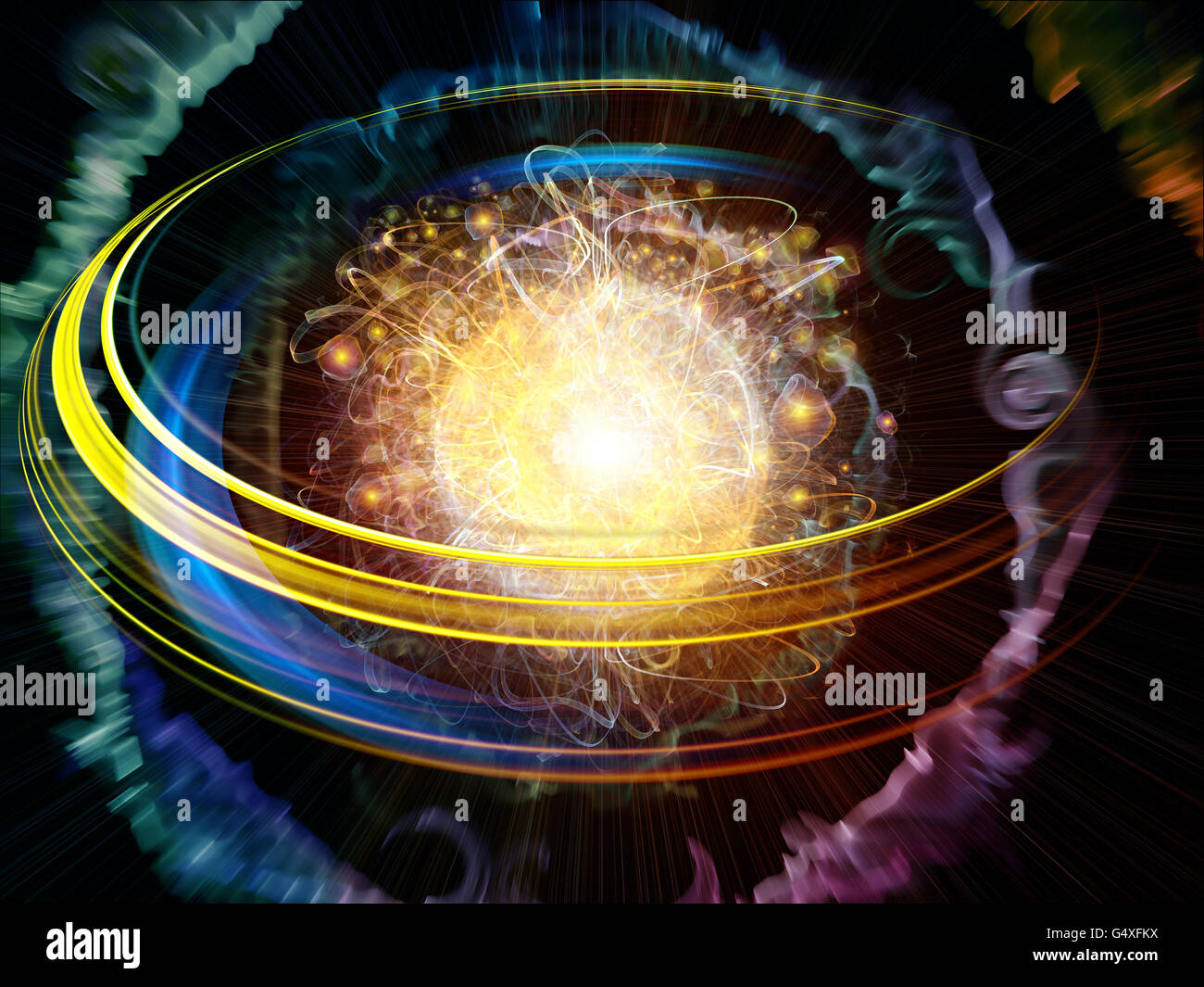 Atoms of Research series. Composition of fractal particles, light and ...