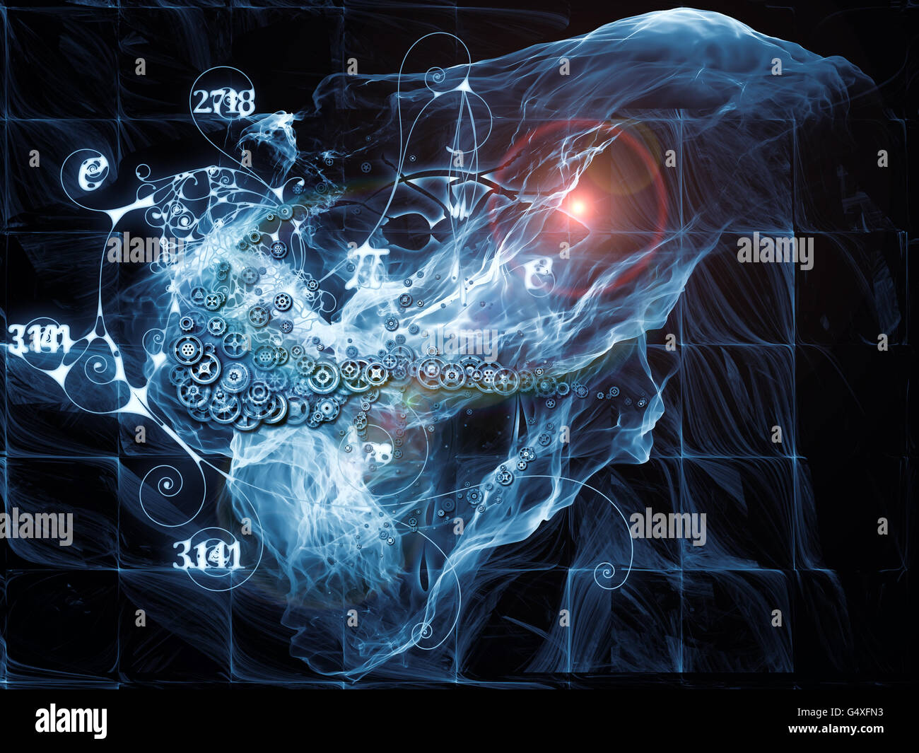 When Numbers Dream series. Graphic composition of fractals, natural ...