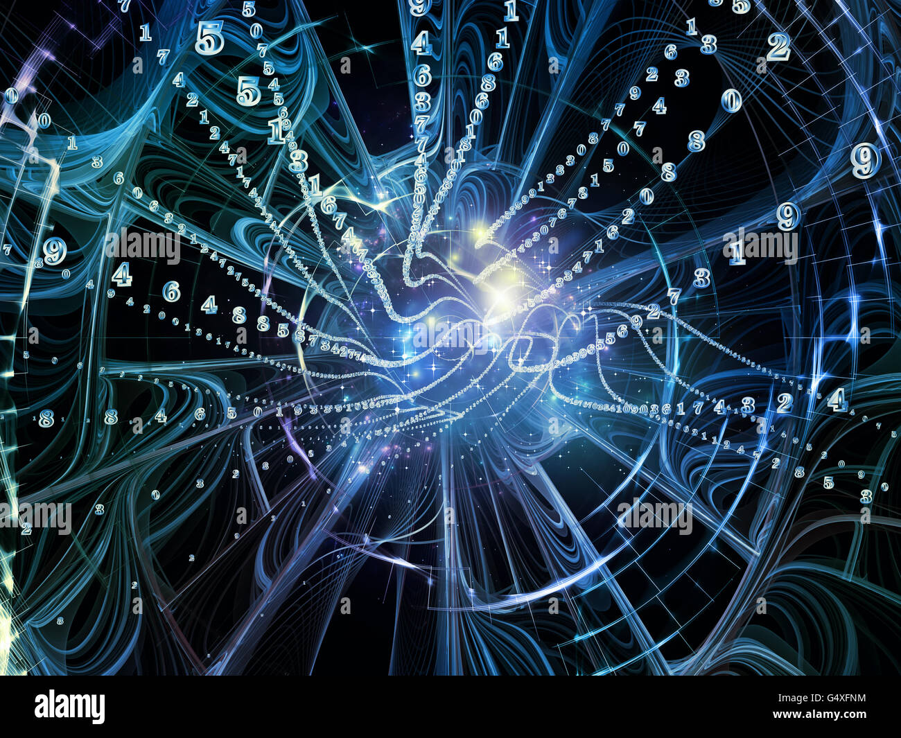 Into Infinity series. Artistic abstraction composed of fractal patterns ...