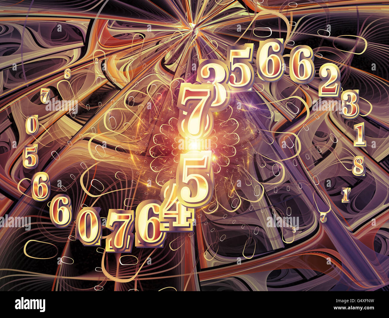 Into Infinity series. Artistic background made of fractal patterns ...