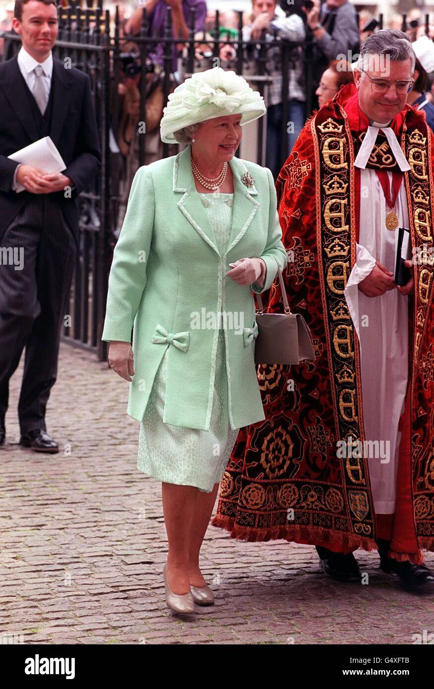 The Queen and the Dean of Westminster Abbey, the Very Reverend Dr ...