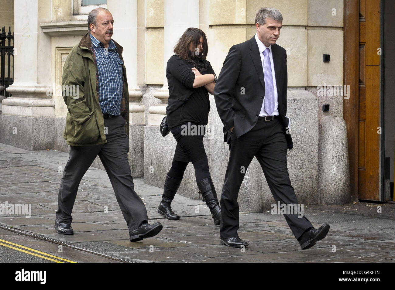 Rebecca Scott (centre), a close friend of Joanna Yeates, arrives at ...