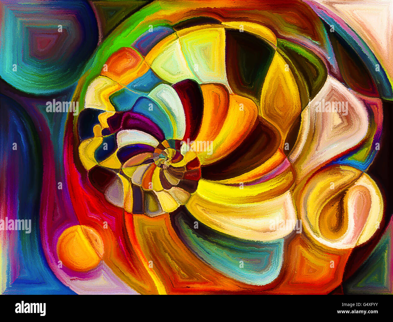 Life Geometry series. Background design of Human profiles and geometric ...