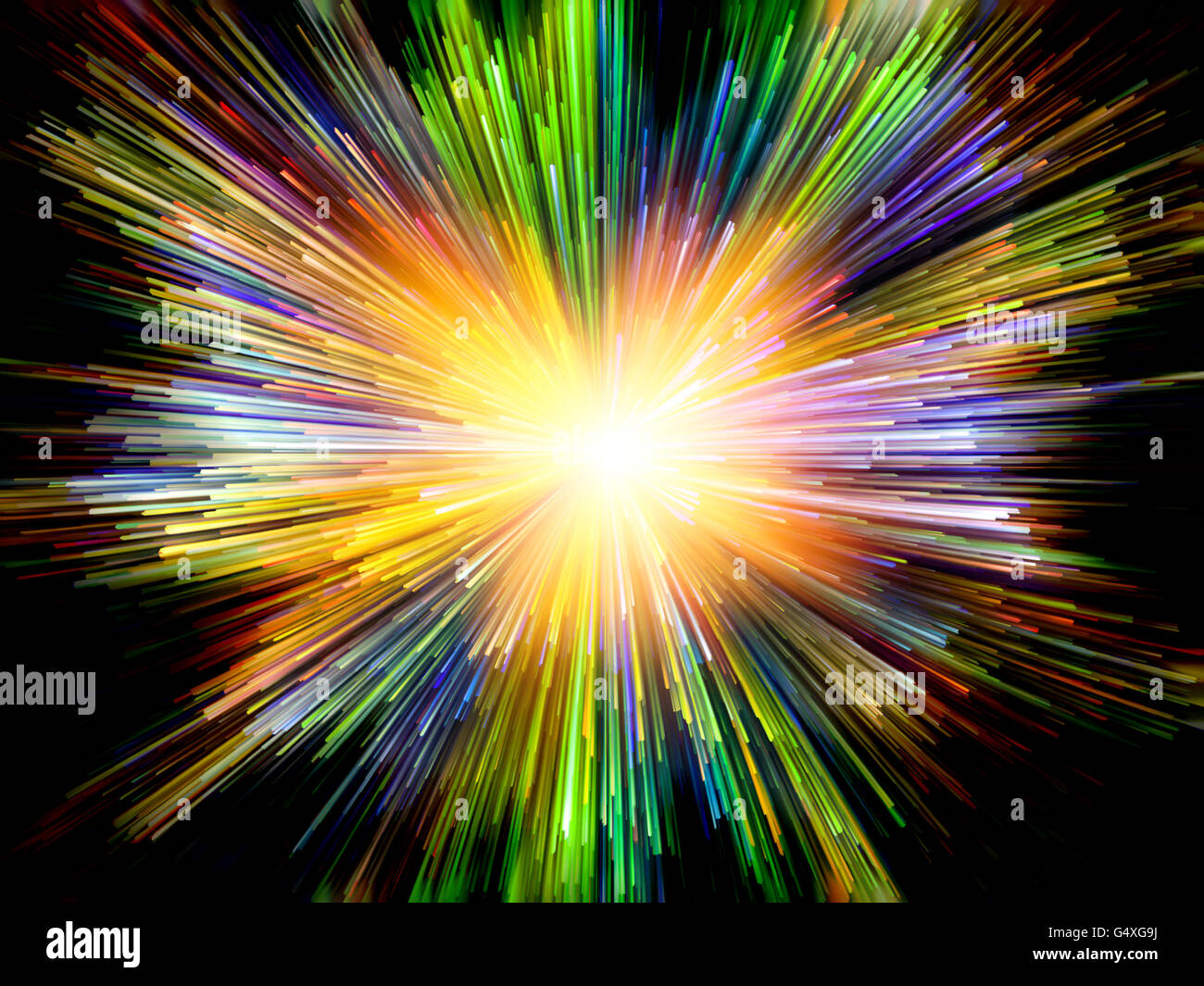 Color Explosion series. Design composed of colorful streaks as a ...