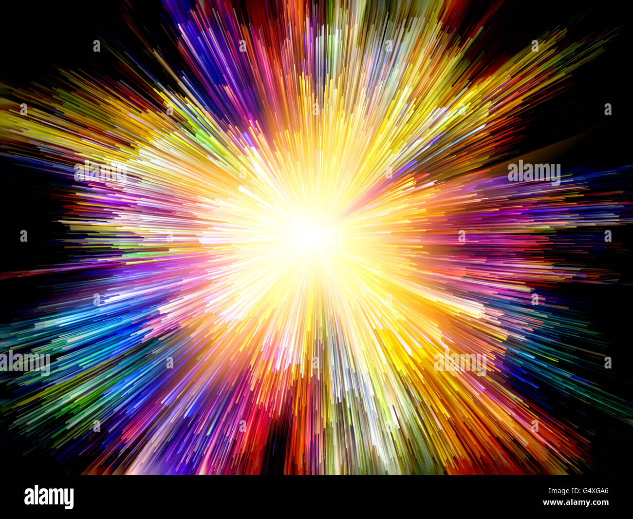 Color Explosion series. Artistic background made of colorful streaks ...