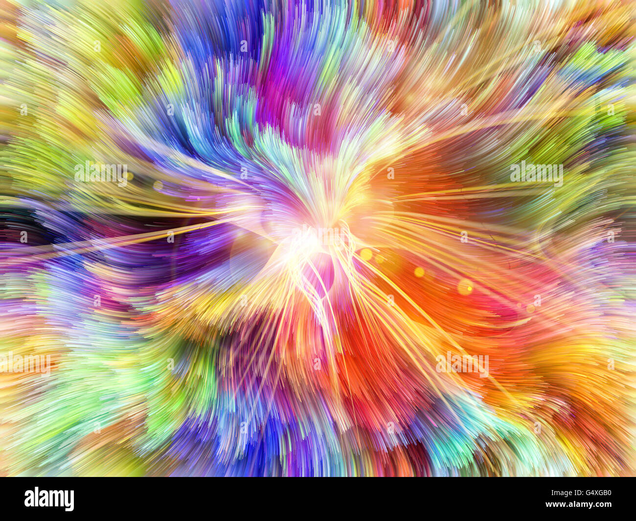 Color Explosion series. Design composed of colorful streaks as a ...