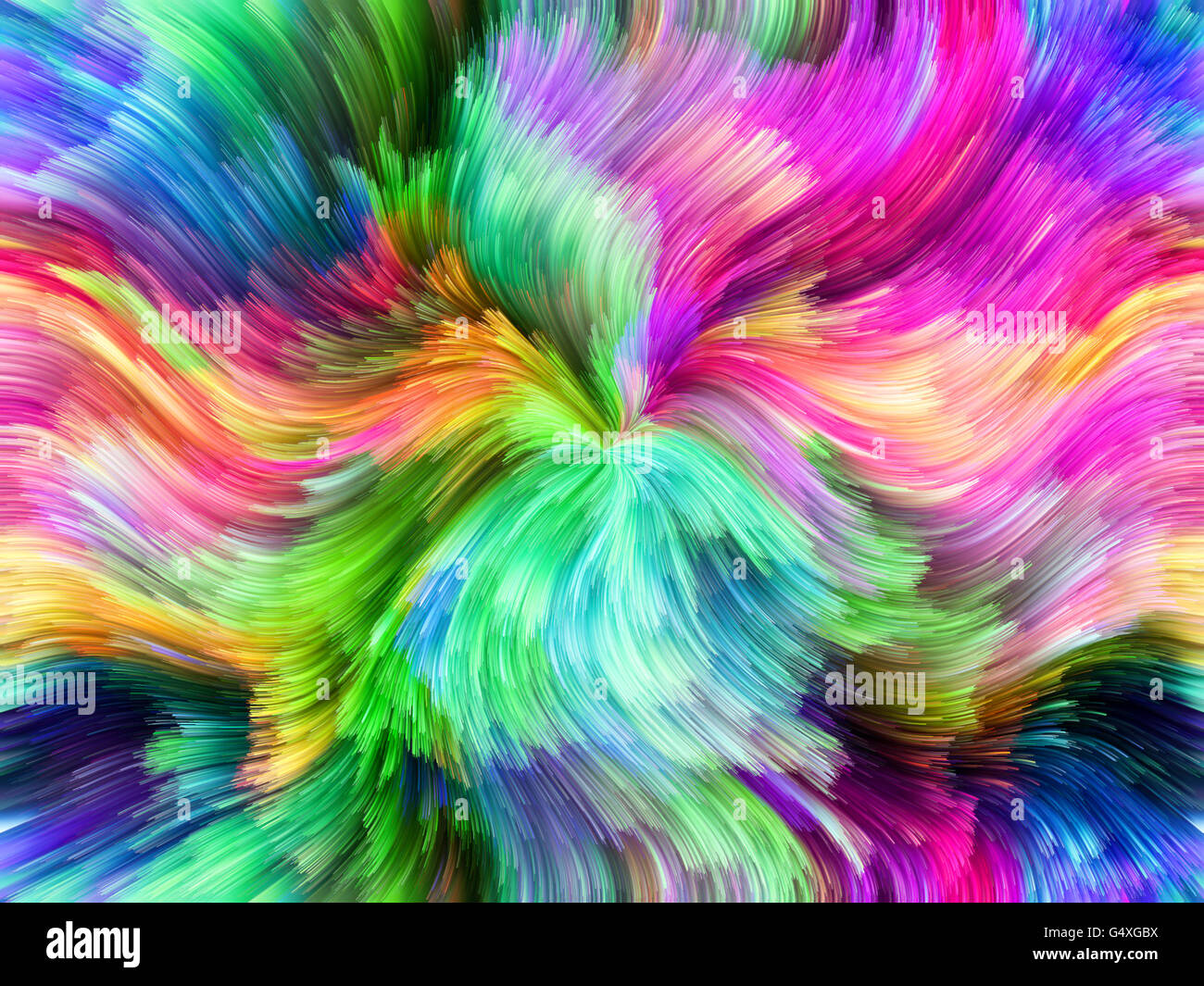 Color Explosion series. Abstract design made of colorful streaks on the ...