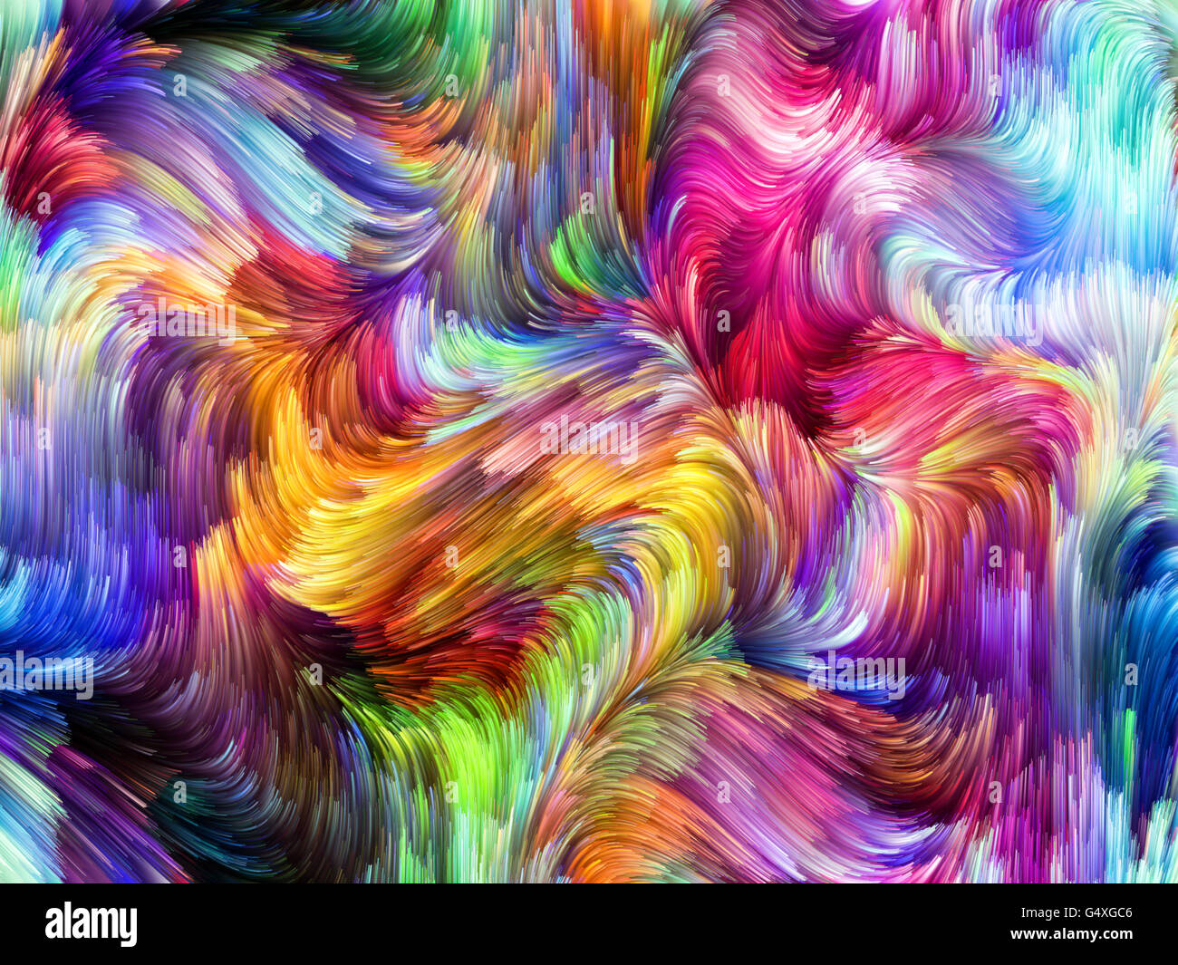 Color Explosion series. Composition of colorful streaks suitable as a ...