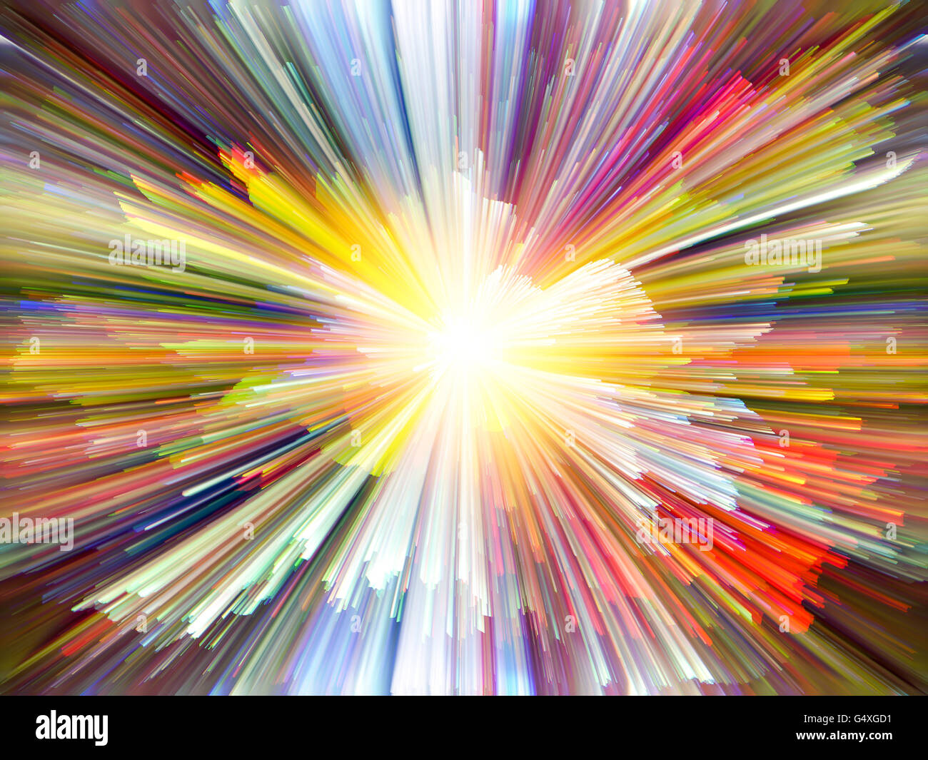 Color Explosion series. Composition of colorful streaks suitable as a ...