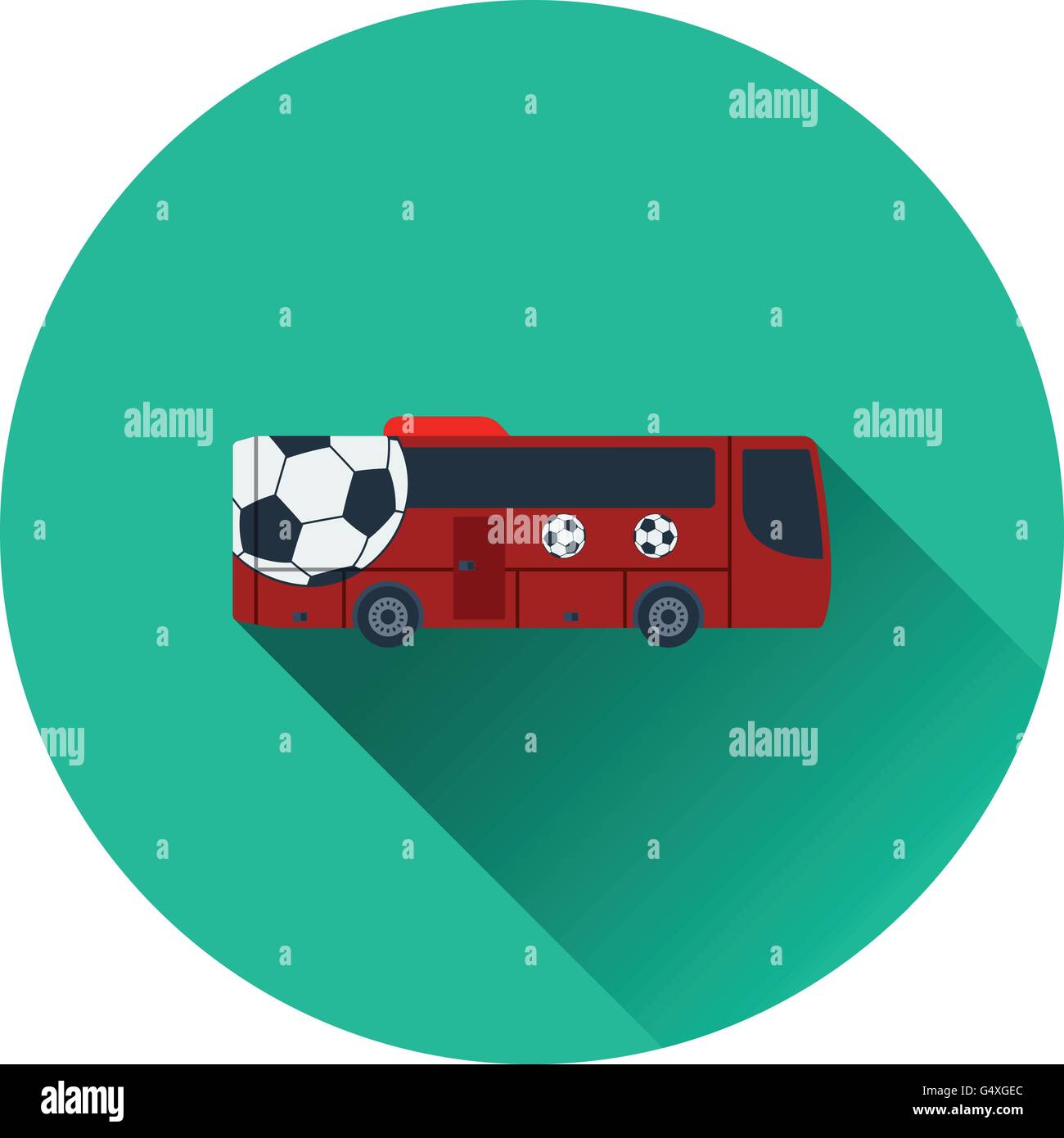 Football soccer bus Stock Vector Images - Alamy