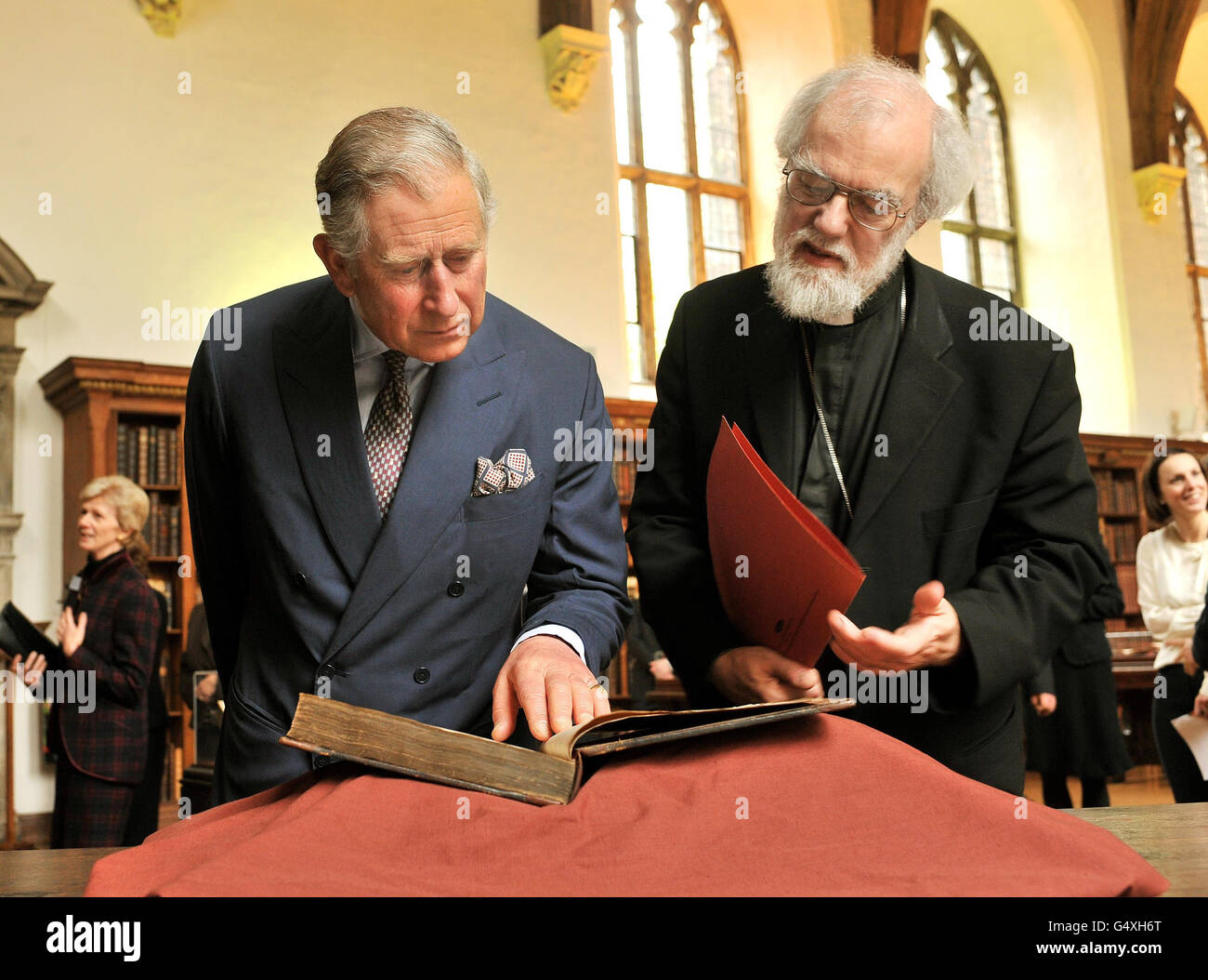 The Prince of Wales and the Archbishop of Canterbury Dr Rowan Williams ...