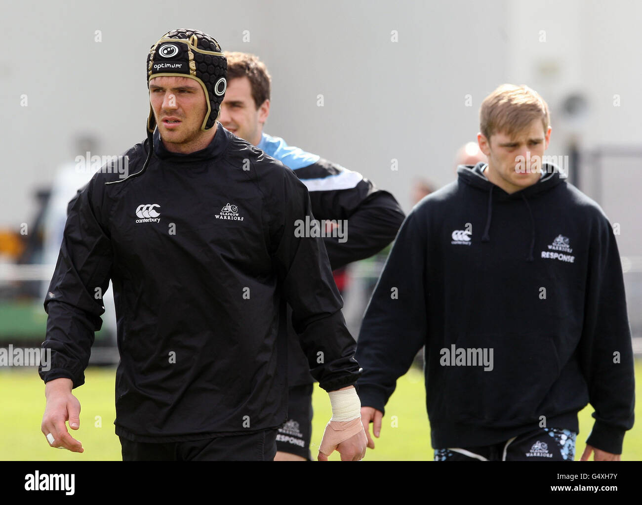 Glasgow's Tom Ryder during a training session at Scotstoun Stadium ...