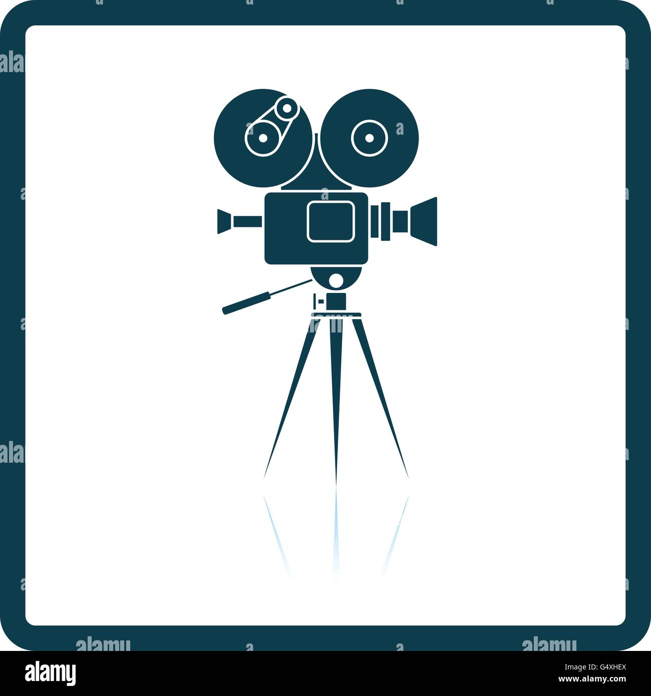 Old film projector shadow Stock Vector Images - Alamy