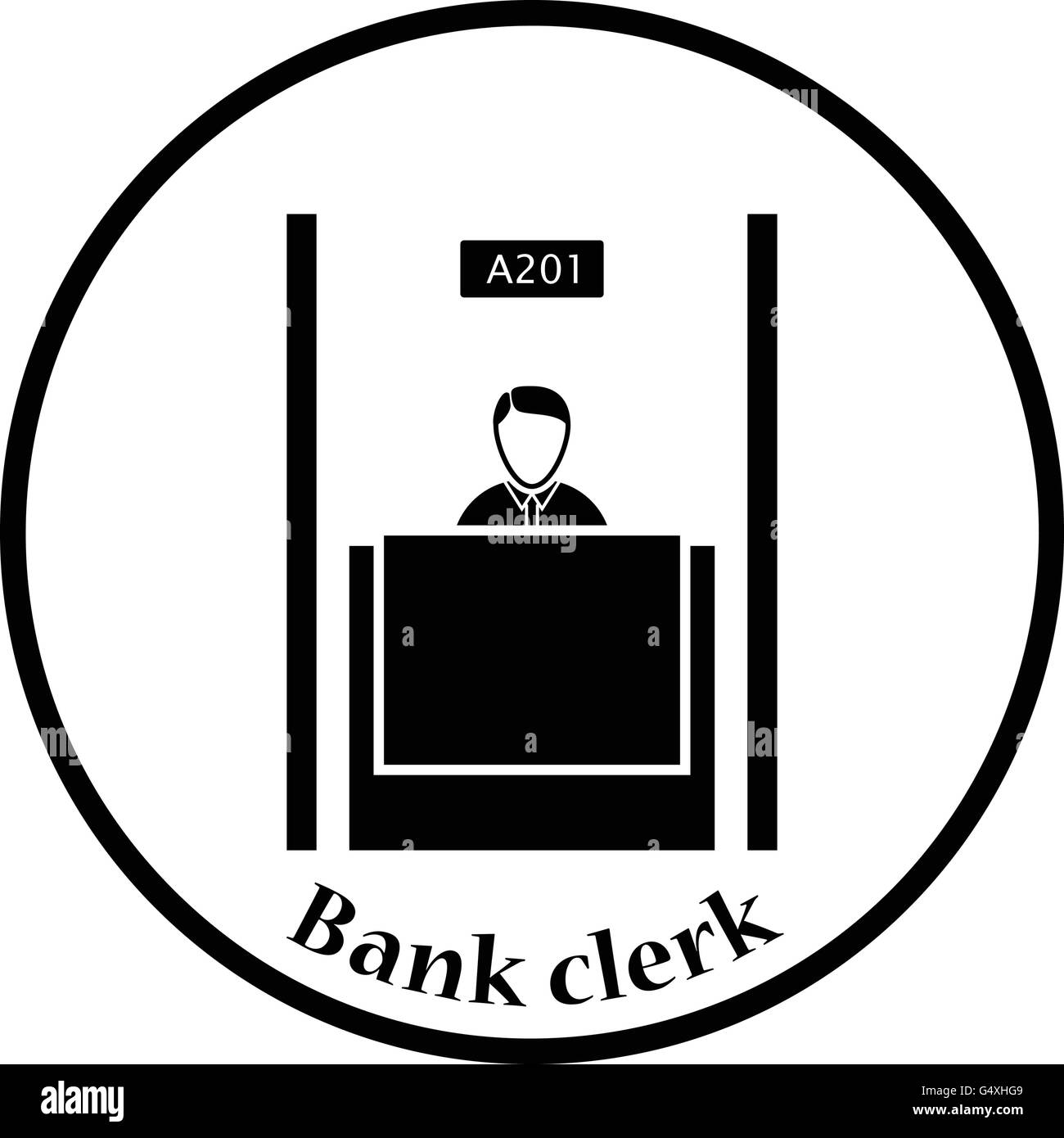 Bank teller Black and White Stock Photos & Images - Alamy