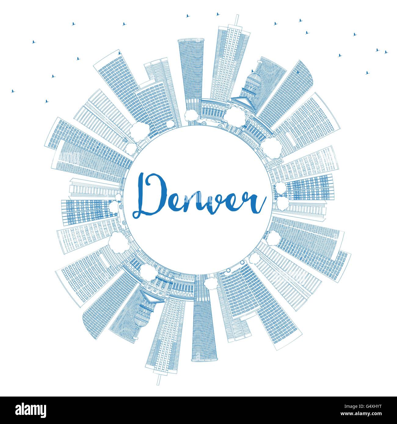 Colorado outline vector hi-res stock photography and images - Alamy