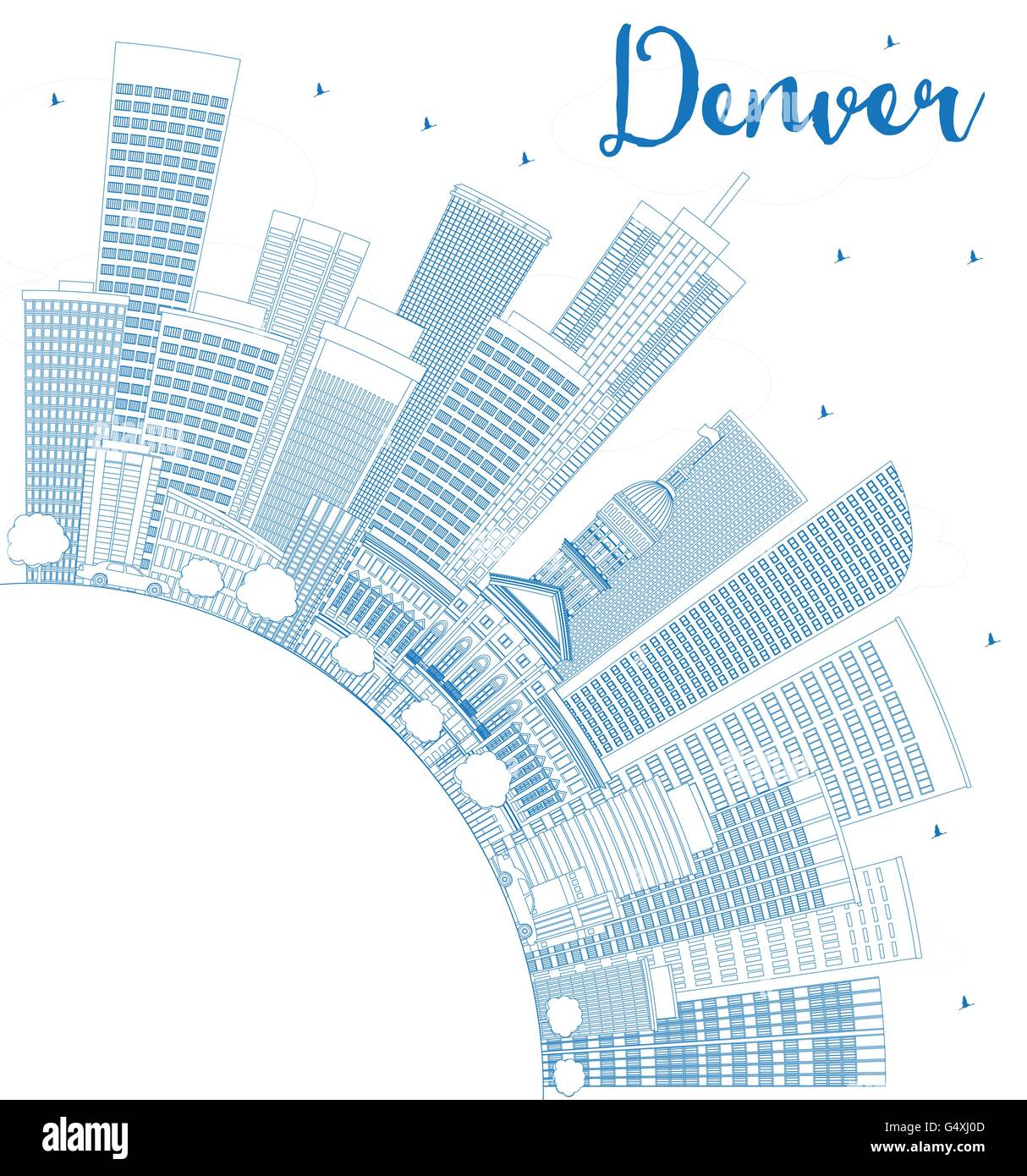 Colorado outline vector hi-res stock photography and images - Alamy