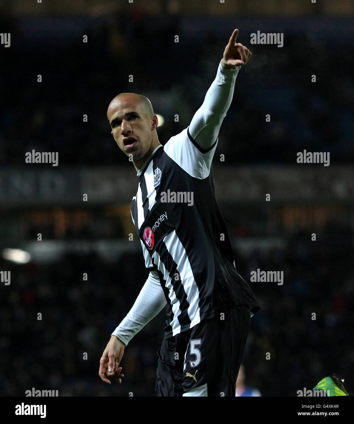 Newcastle United's Gabriel Obertan celebrates scoring their second goal ...