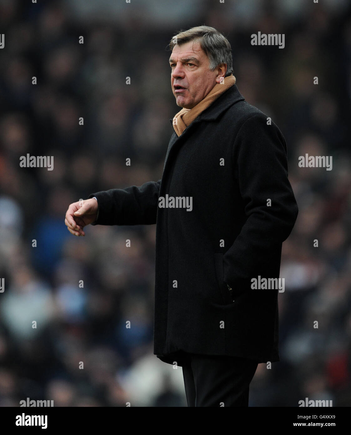 West ham uniteds sam allardyce during the game hi-res stock photography ...