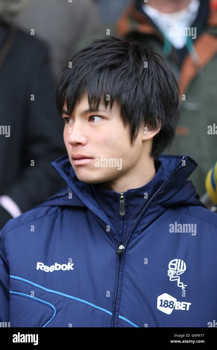 Bolton wanderers new signing ryo miyaichi in the stands hi-res stock ...