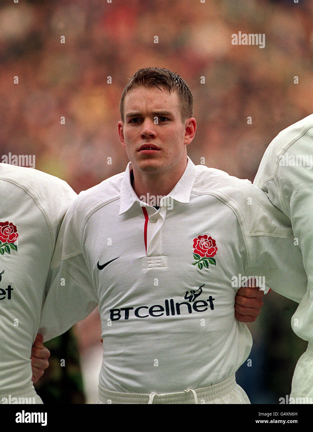 Matt Perry of England lines up, before the start of their 2000 Six ...