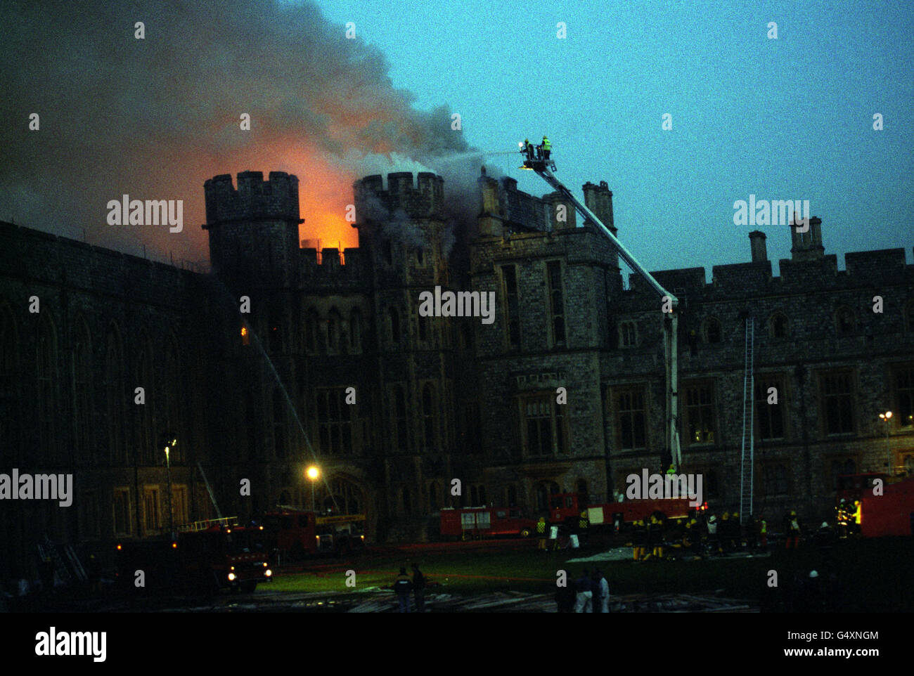 Disasters and Accidents - Windsor Castle Fire - Windsor Stock Photo - Alamy