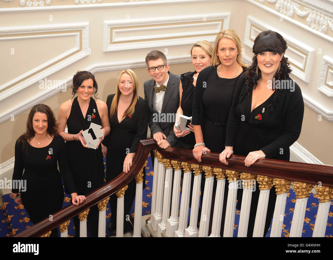 Gareth Malone and members of the Military Wives Choir (left to right ...