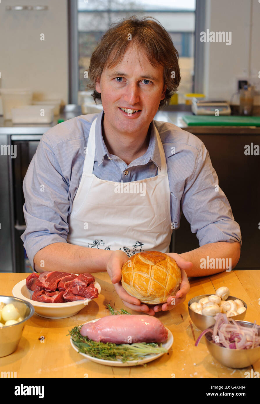 Bigham's Cock & Bull pie Stock Photo - Alamy