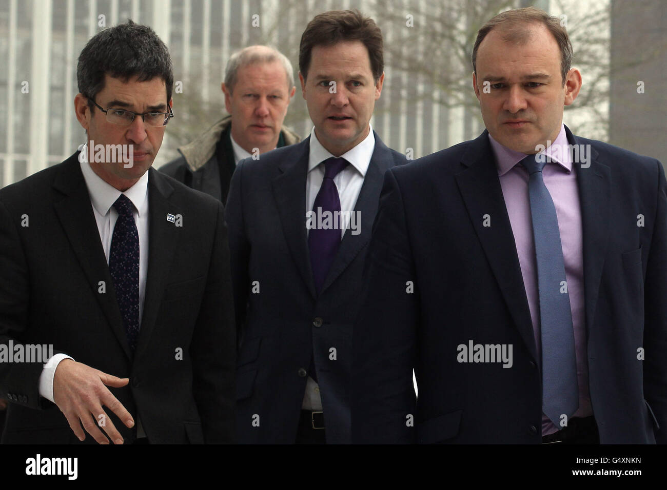 Clagg and Davey visits BRE Stock Photo - Alamy