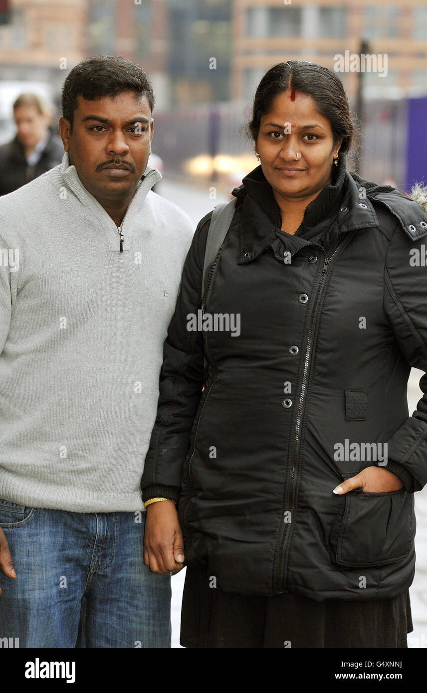 Jeyakumar Ghanasekaram and Sharmila Kamaleswaran (right) the parents of ...