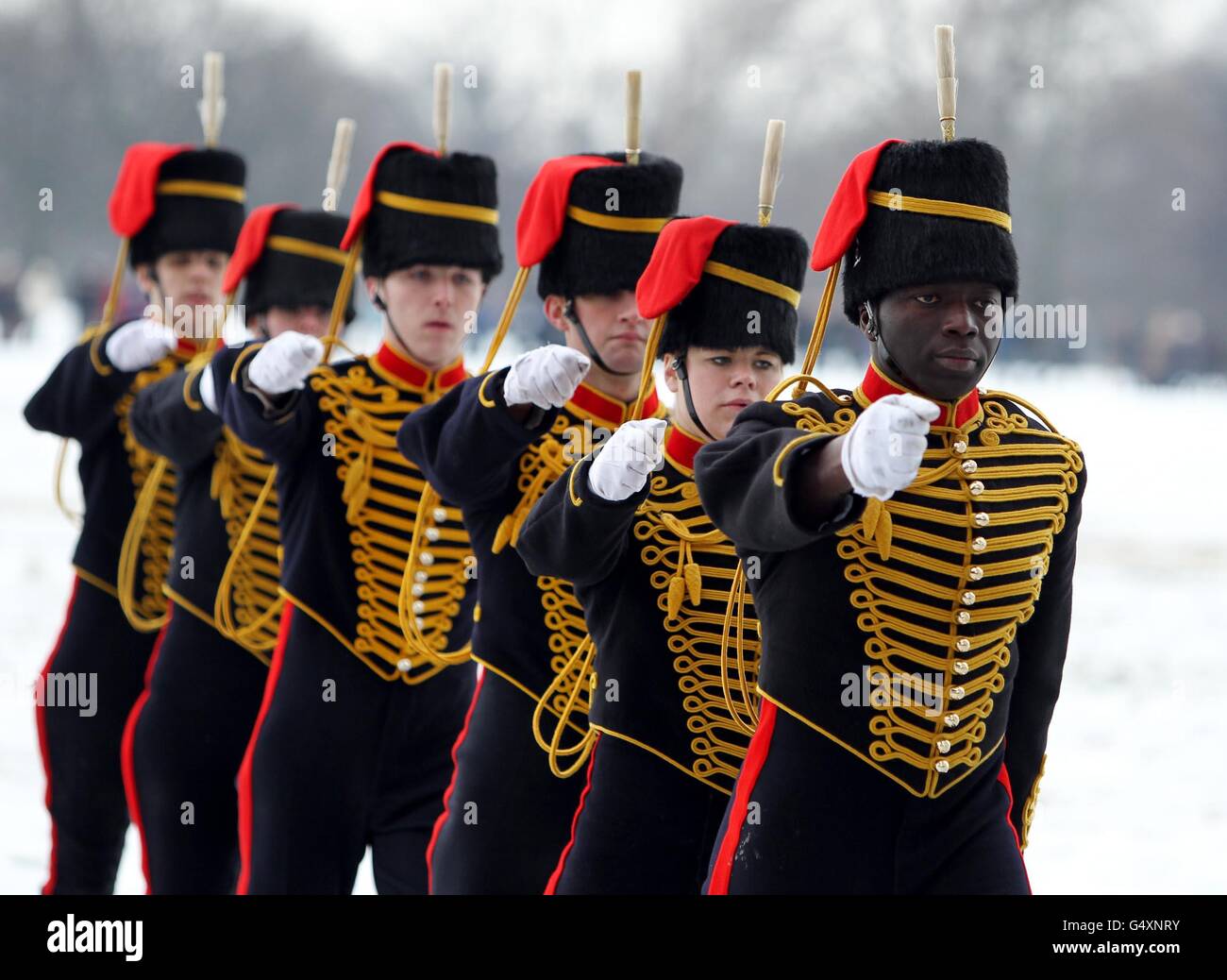 The kings troop royal horse artillery march hi-res stock photography ...