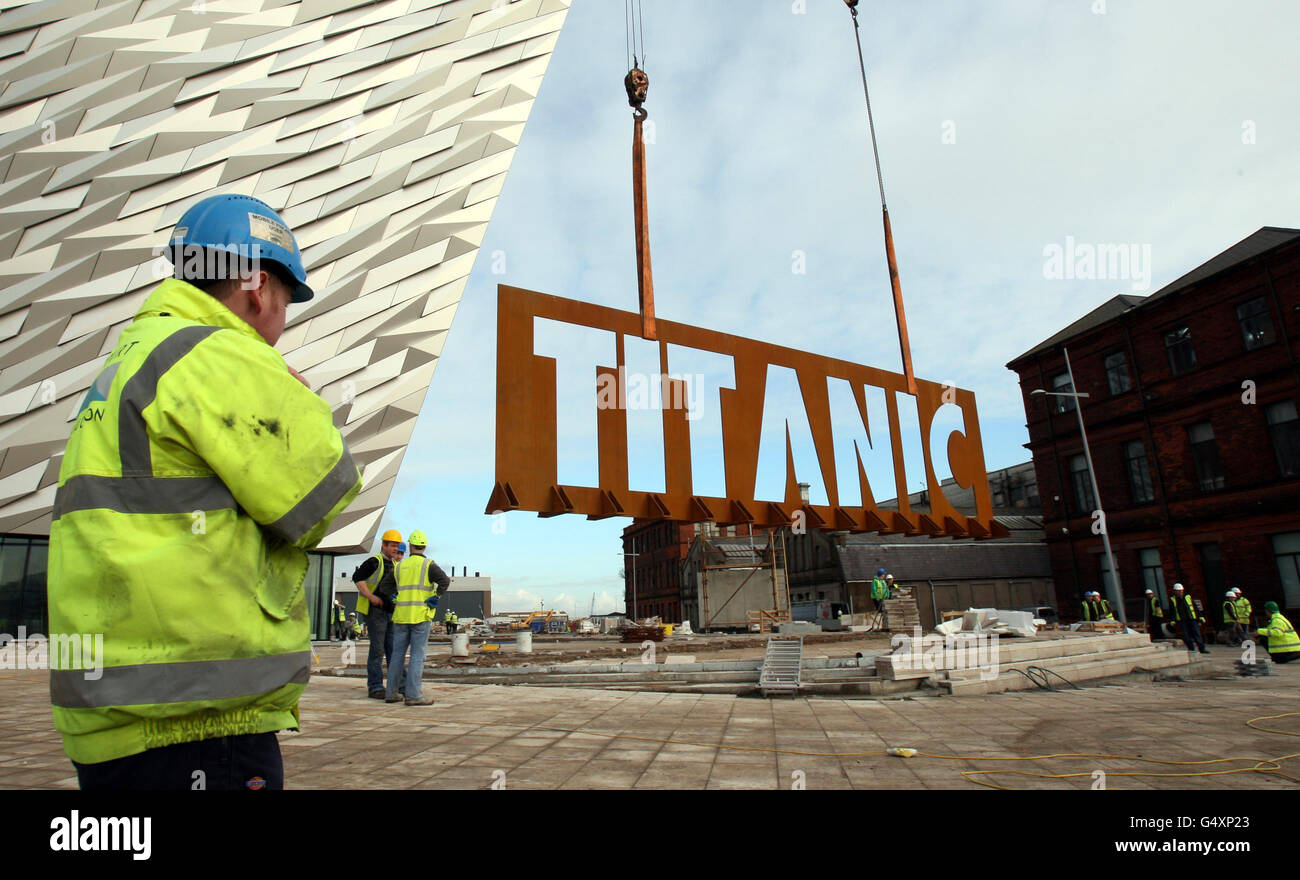 Titanic Belfast visitor attraction Stock Photo - Alamy