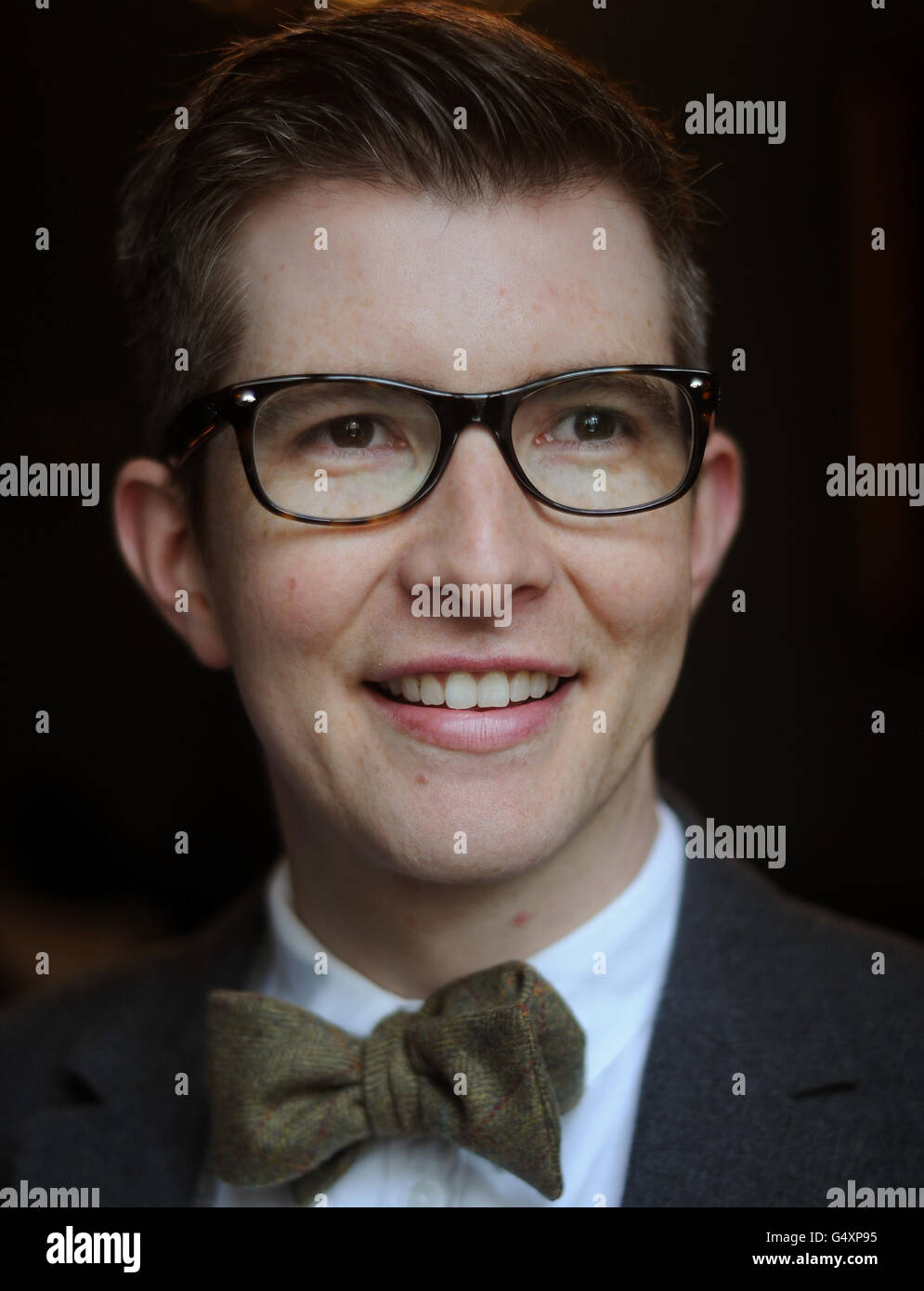 Gareth malone poses media presenting cheque in central london hi-res ...