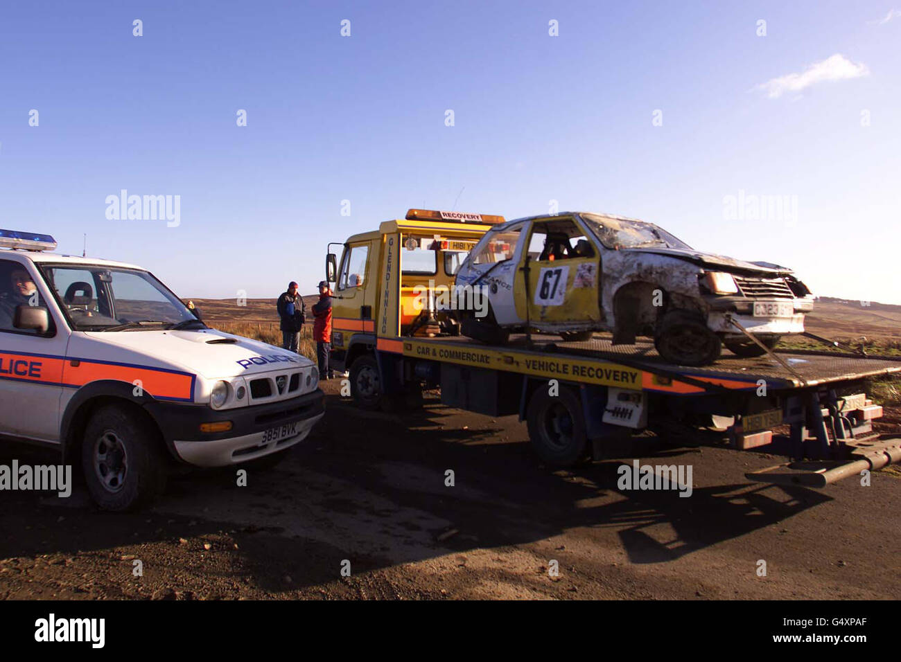 Rally car accident otterburn hi-res stock photography and images - Alamy