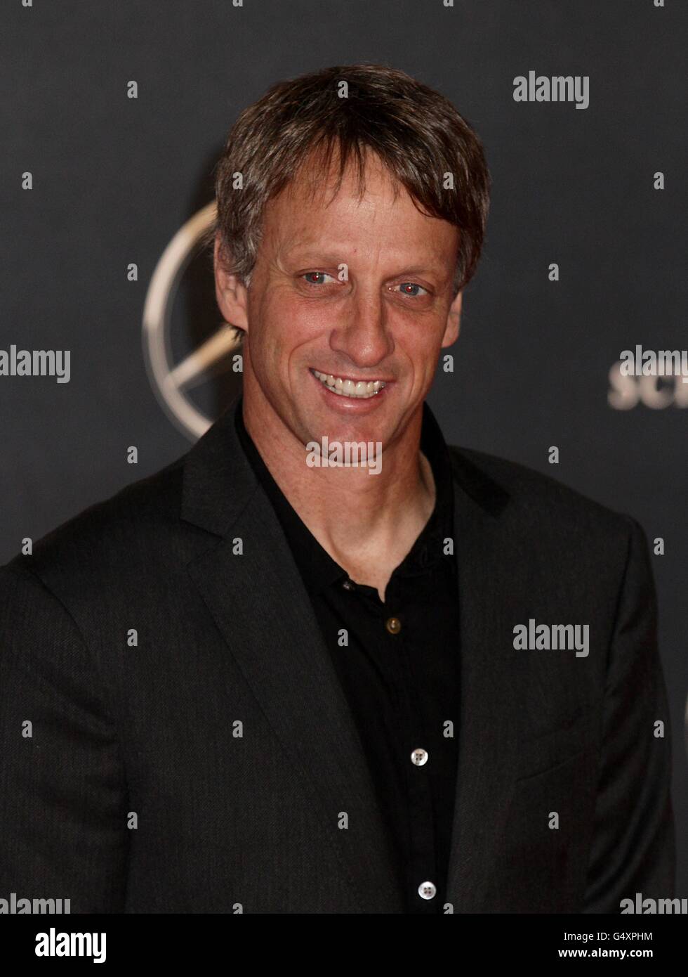 Tony Hawk arriving for 2012 Laureus World Sports Awards, at Central ...