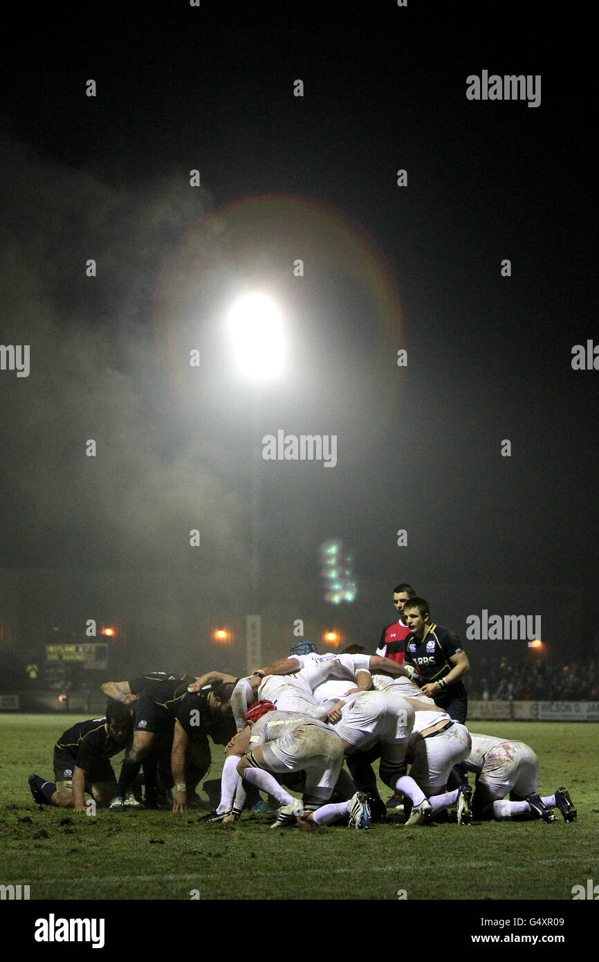 Rugby scotland scrum hi-res stock photography and images - Alamy