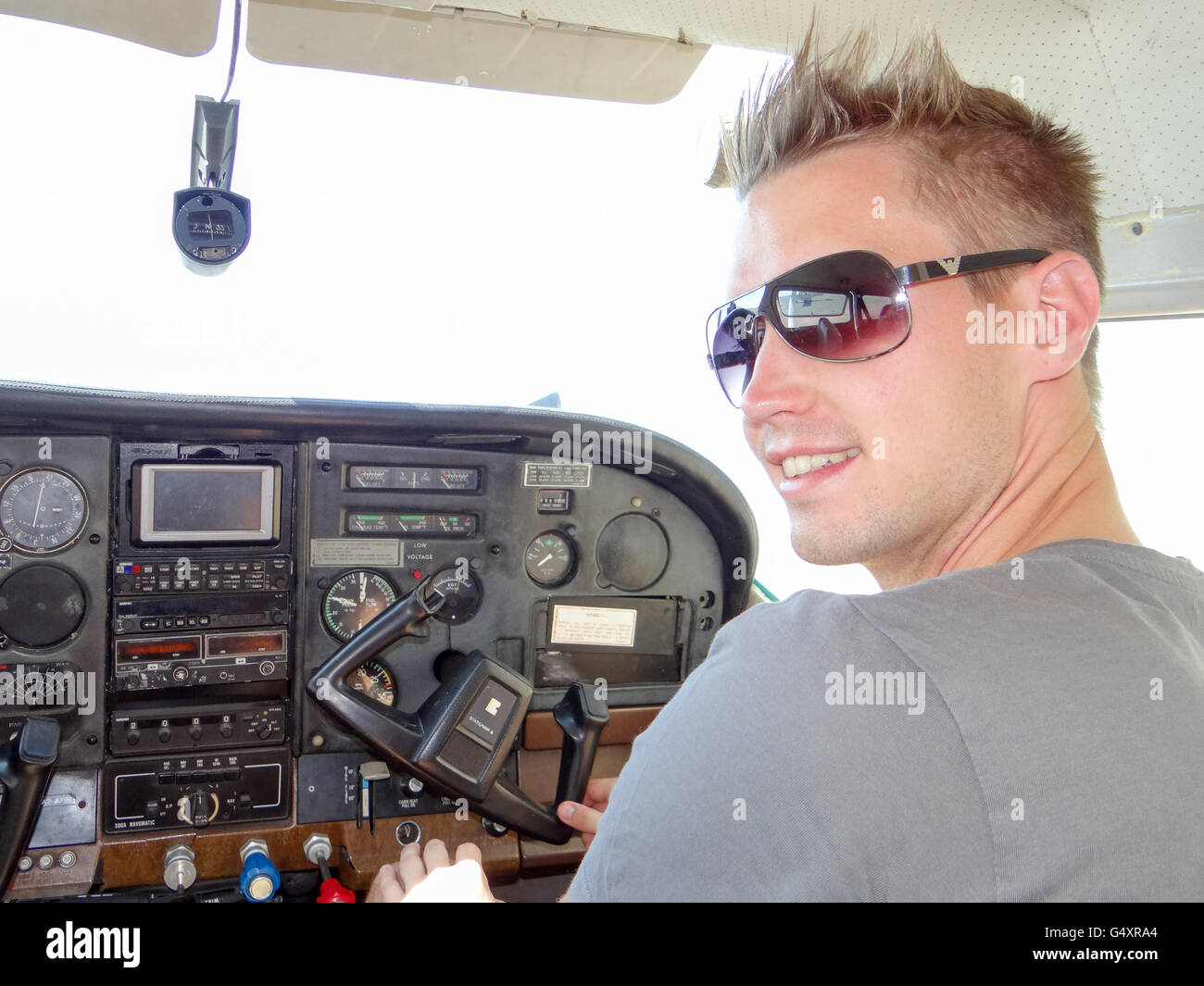 Botswana, Northwest, Maun, Okavango Delta, flight over the Okavango ...