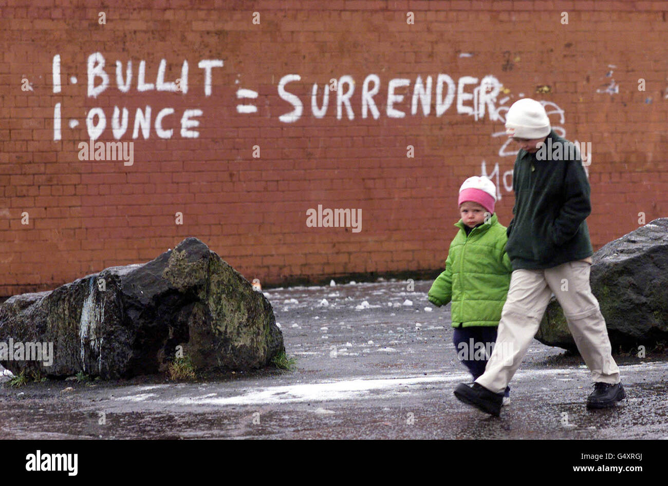 Belfast IRA Graffiti Stock Photo - Alamy