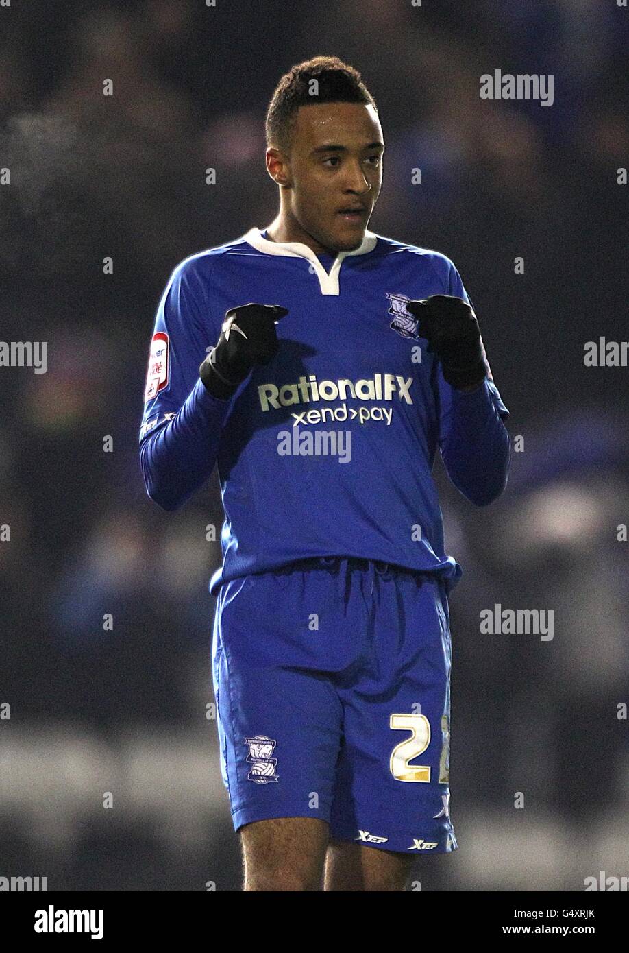 Birmingham citys nathan redmond celebrates victory after the match hi ...