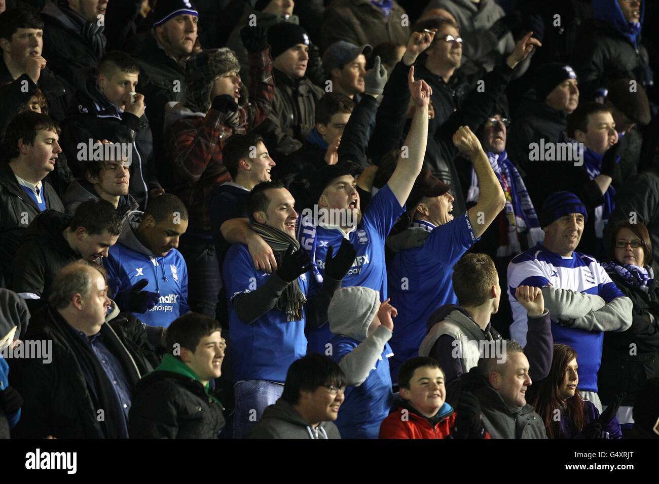Birmingham city fans celebrate in the after their first goal hi-res ... Birmingham city fans celebrate in the after their first goal hi-res ...