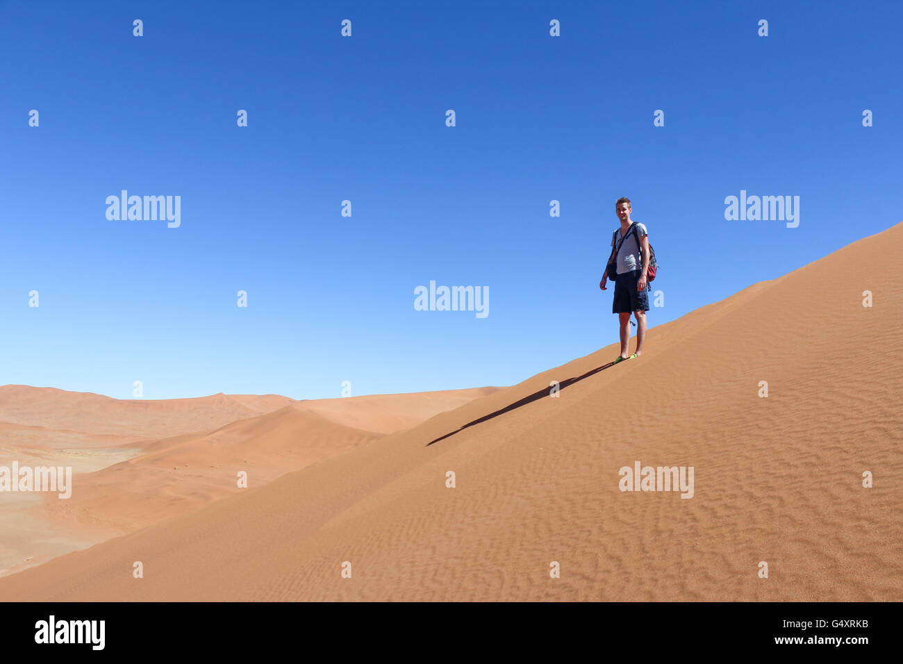 Namibia, Hardap, Sossusvlei, Namib Naukluft Park, Big Daddy Stock Photo ...