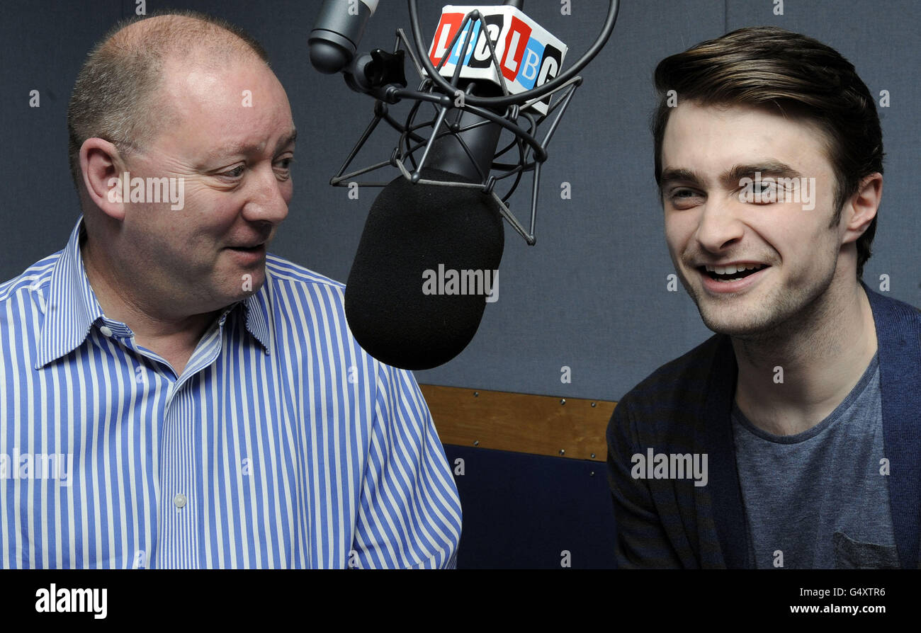 Steve Allen (left) from LBC 97.3 with actor Daniel Radcliffe at their ...