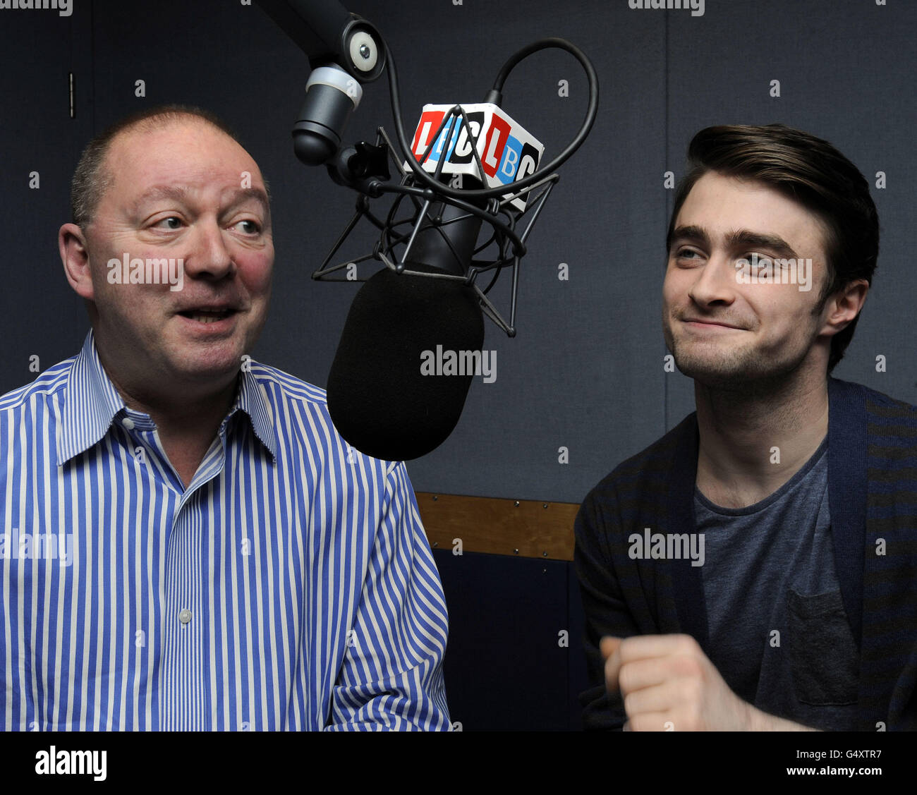 Steve Allen (left) from LBC 97.3 with actor Daniel Radcliffe at their ...