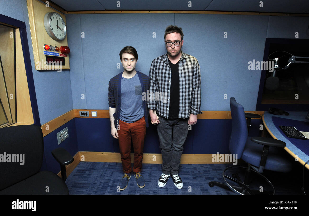 Actor Daniel Radcliffe (left) with Xfm Breakfast presenter Danny ...