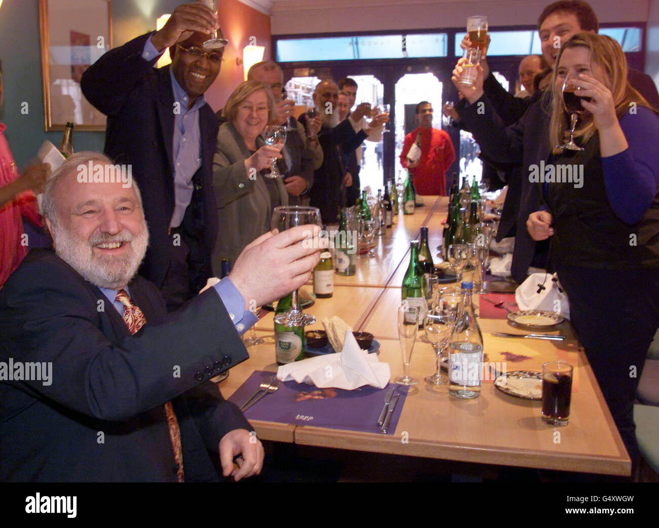 Lab Mayor Dobson Soho toast Stock Photo - Alamy