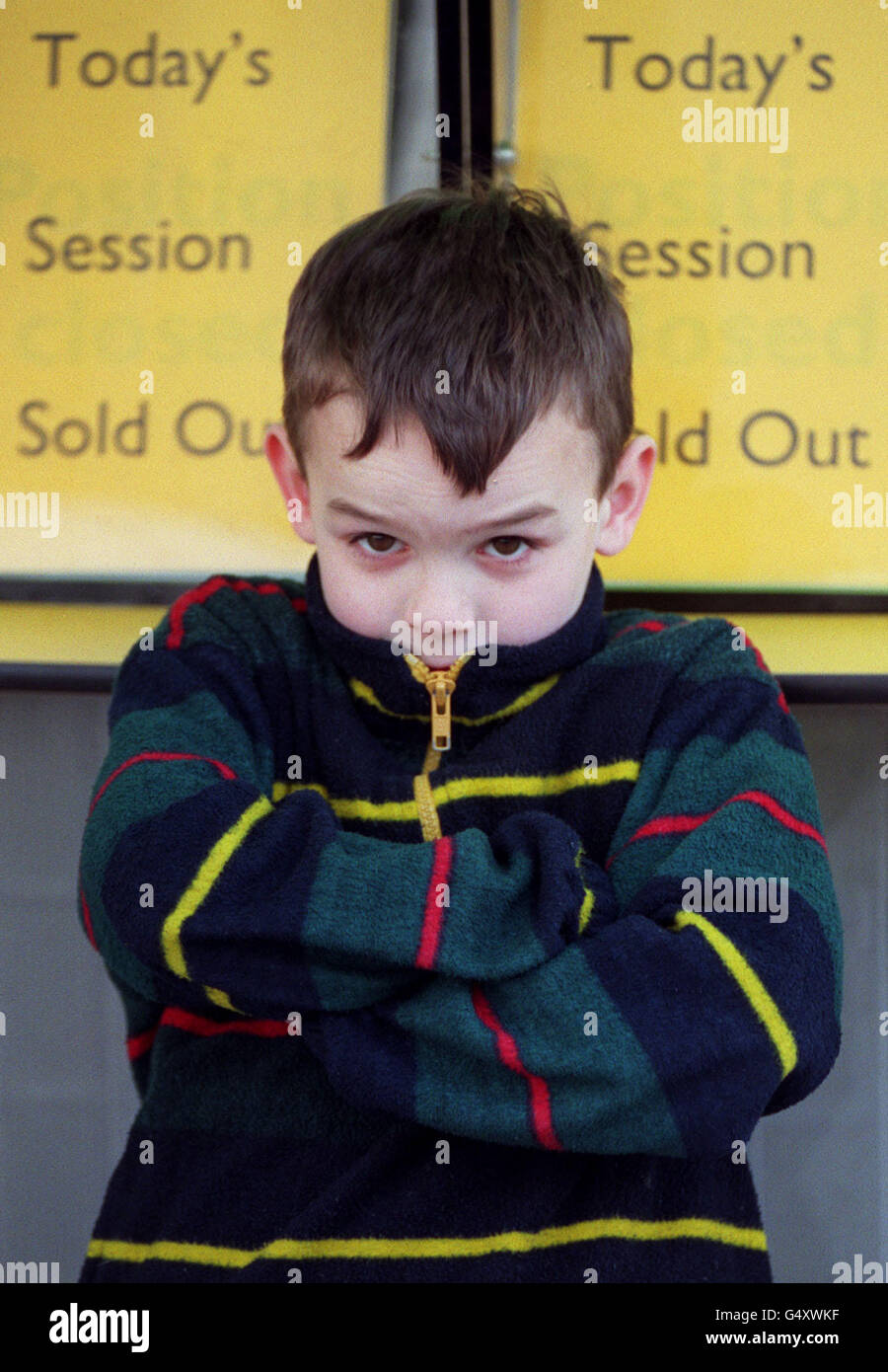 Seven-year-old Matthew Gough, from Manchester, outside the Millennium ...